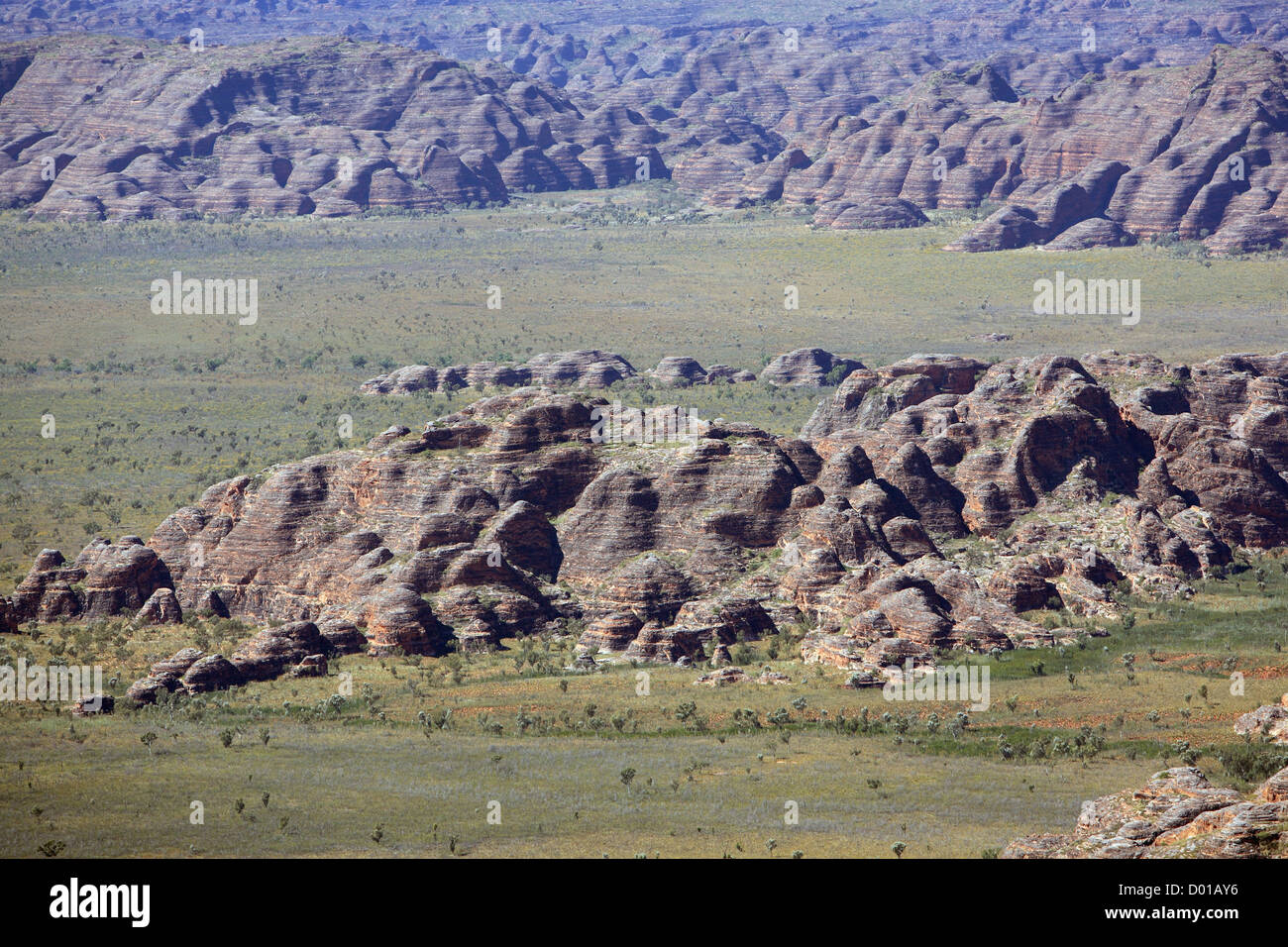 Sandstone and conglomerate rock formations known as the Bungle Bungles ...