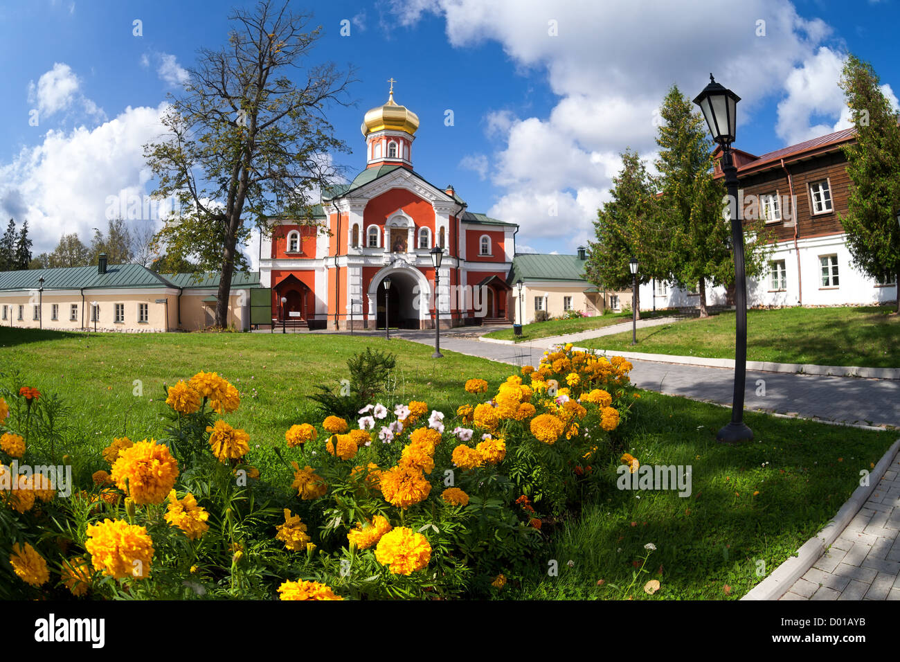 Russian orthodox church. Iversky monastery in Valday, Russia Stock ...