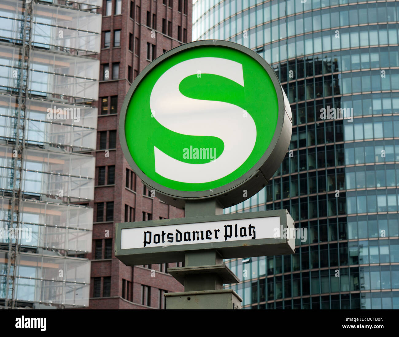 Subway station sign Potsdamer Platz in Berlin Germany Stock Photo - Alamy