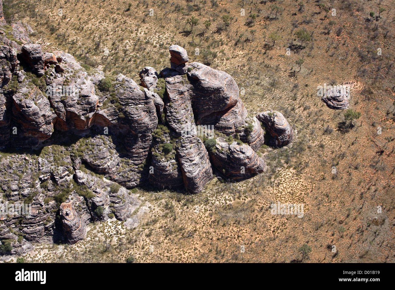 Sandstone and conglomerate rock formations known as the Bungle Bungles ...