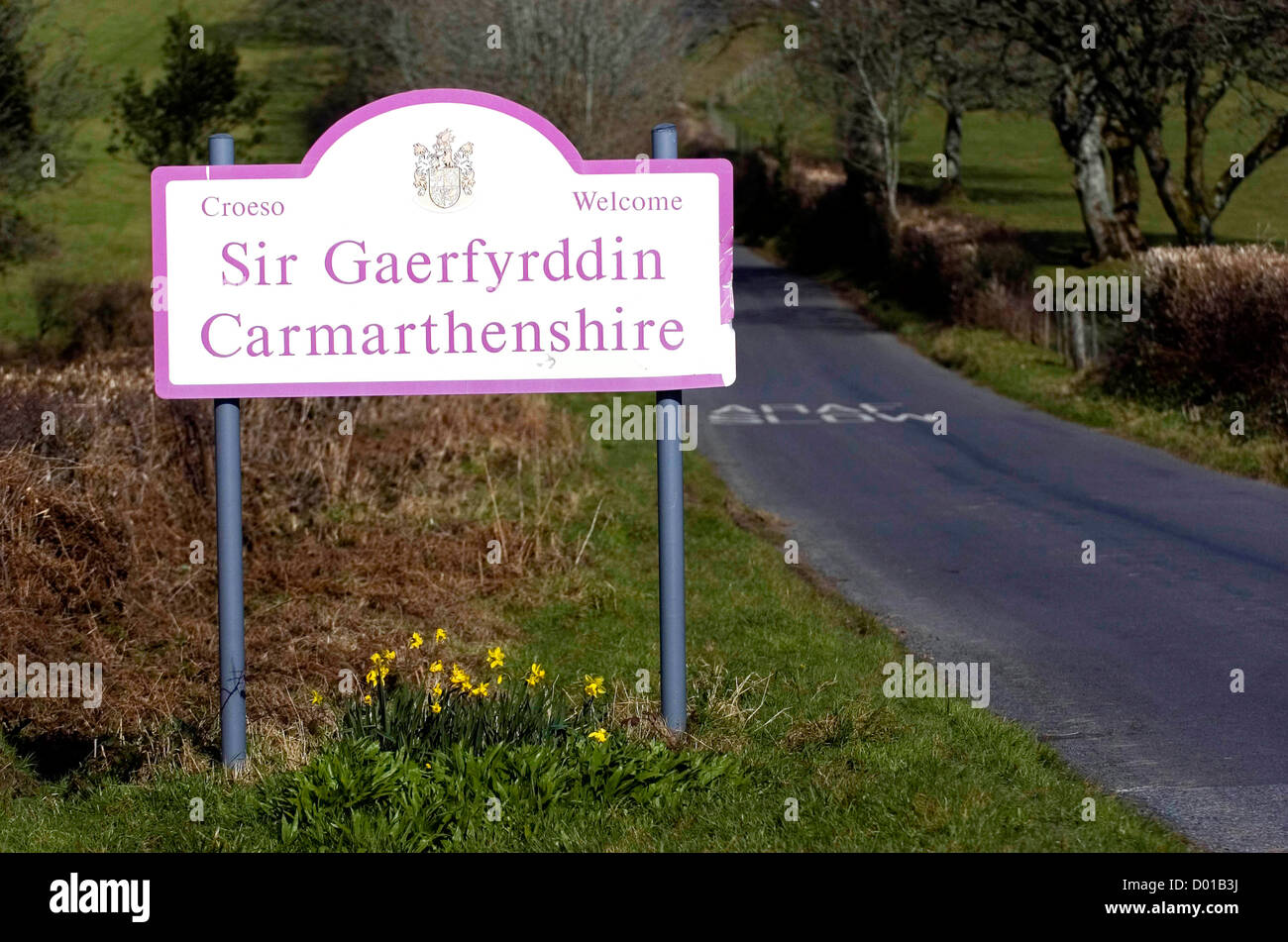 Carmarthen road hi-res stock photography and images - Alamy