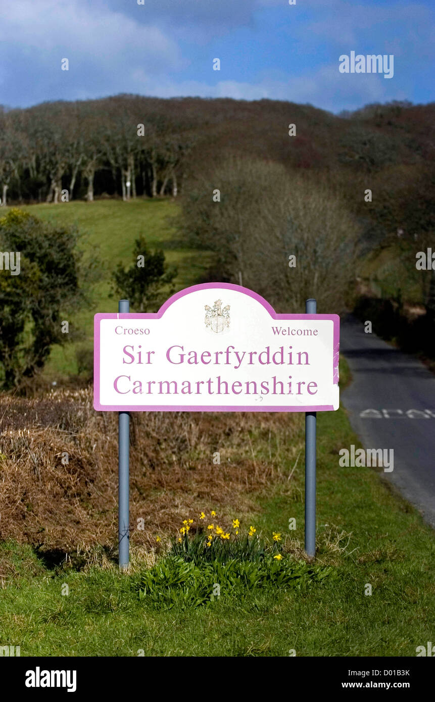 Carmarthen road hi-res stock photography and images - Alamy