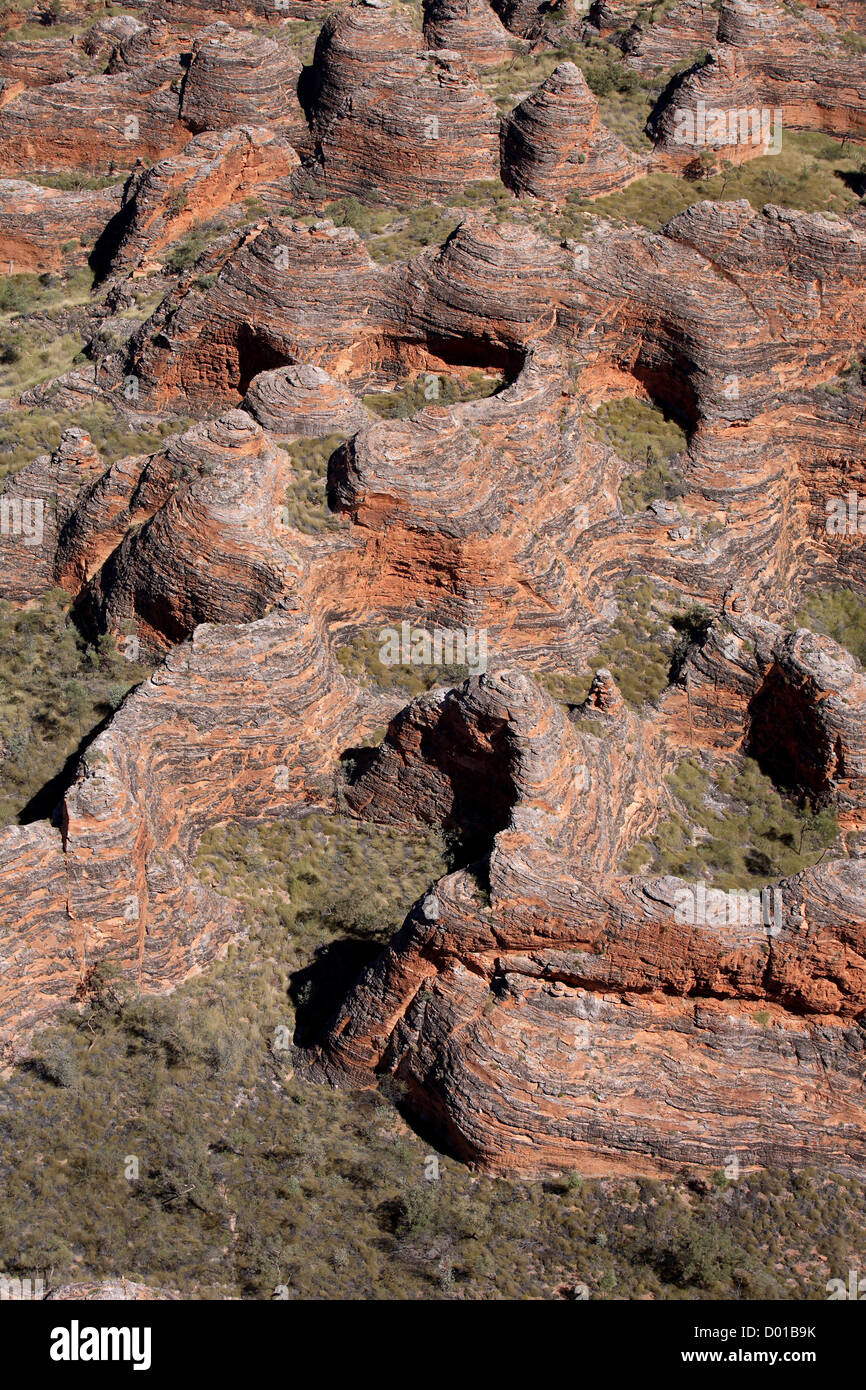 Sandstone and conglomerate rock formations known as the Bungle Bungles ...