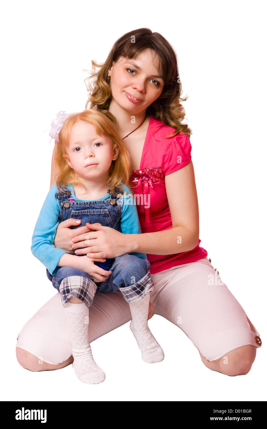 Daughter mother fun on Cut Out Stock Images & Pictures - Alamy