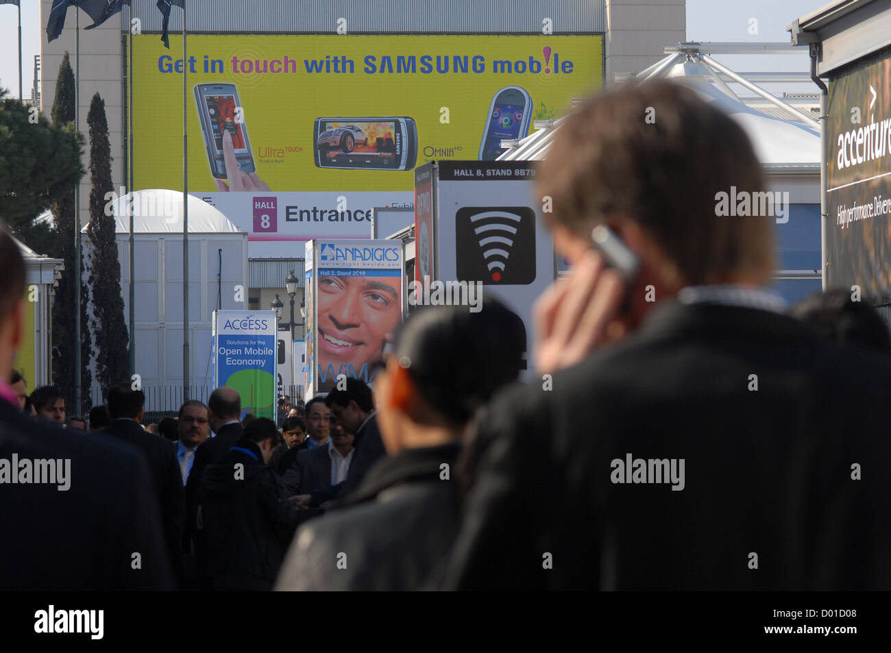 MWC, GSMA, mobile world congress Barcelona 2009 Stock Photo - Alamy
