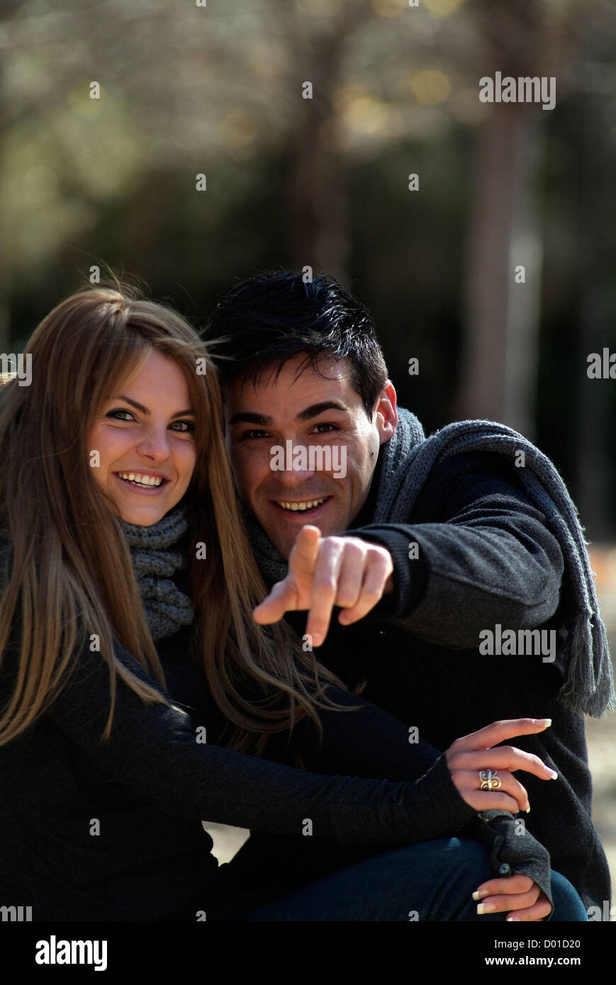 Loving couple having fun Stock Photo - Alamy