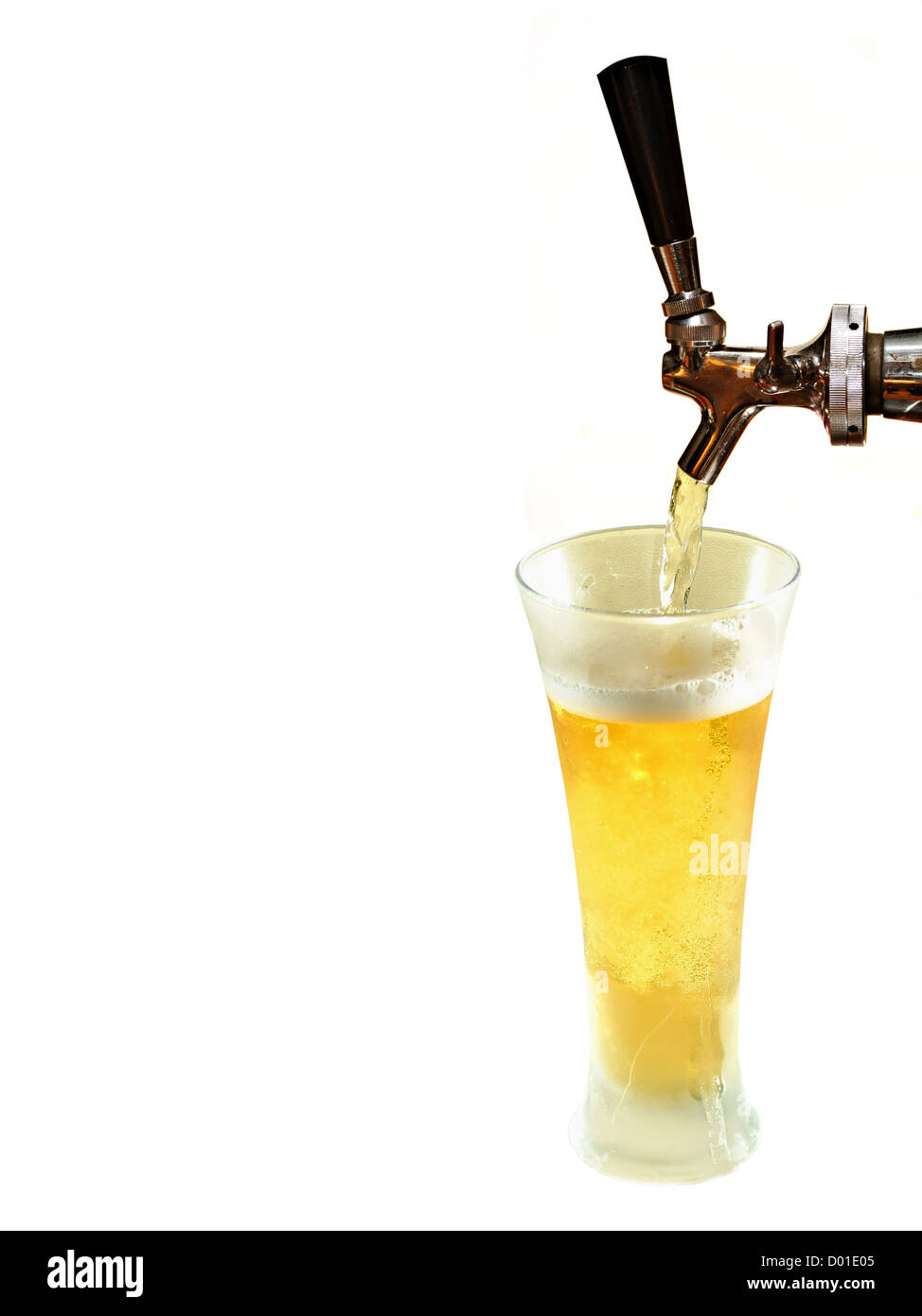 Beer draft with frozen pint Stock Photo - Alamy