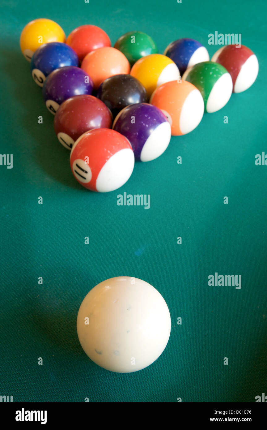 Billiards pool table balls shadow hi-res stock photography and images ...