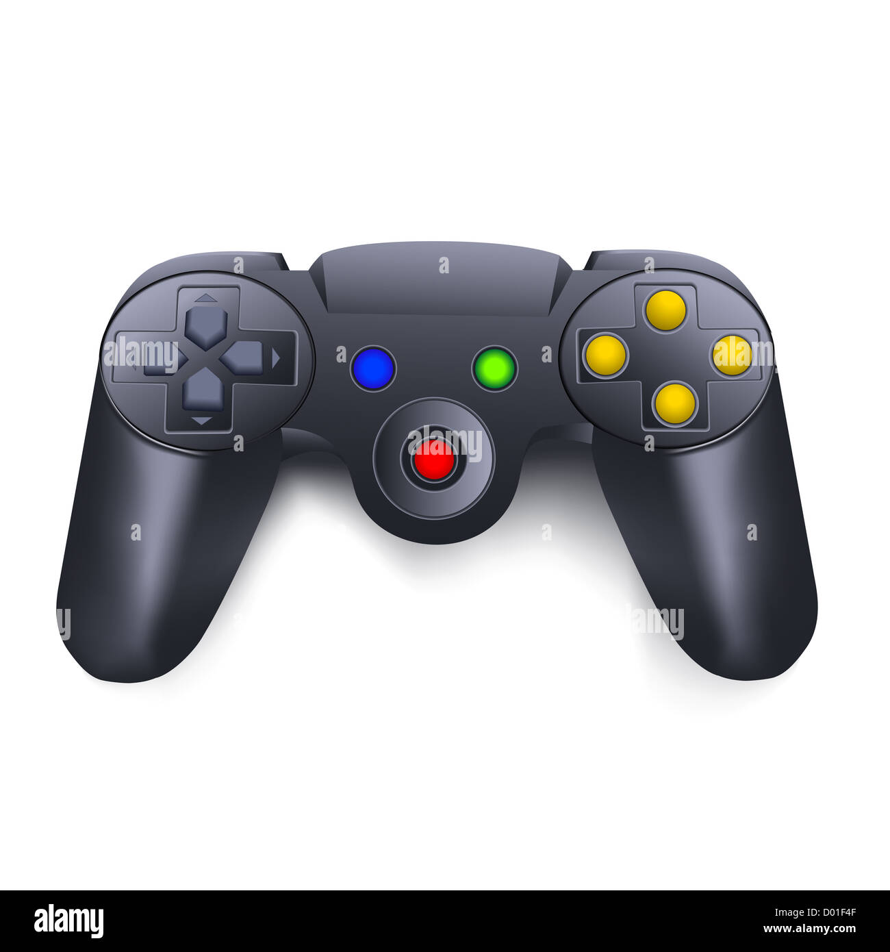 illustration of joystick on white background Stock Photo - Alamy
