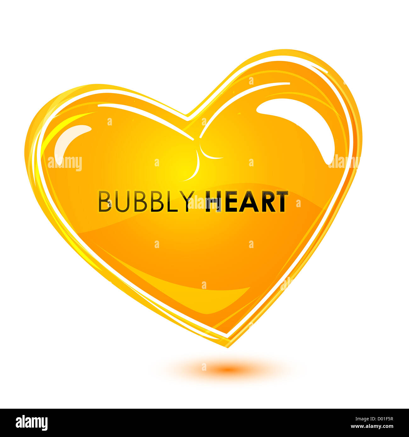 illustration of bubbly heart on isolated background Stock Photo - Alamy