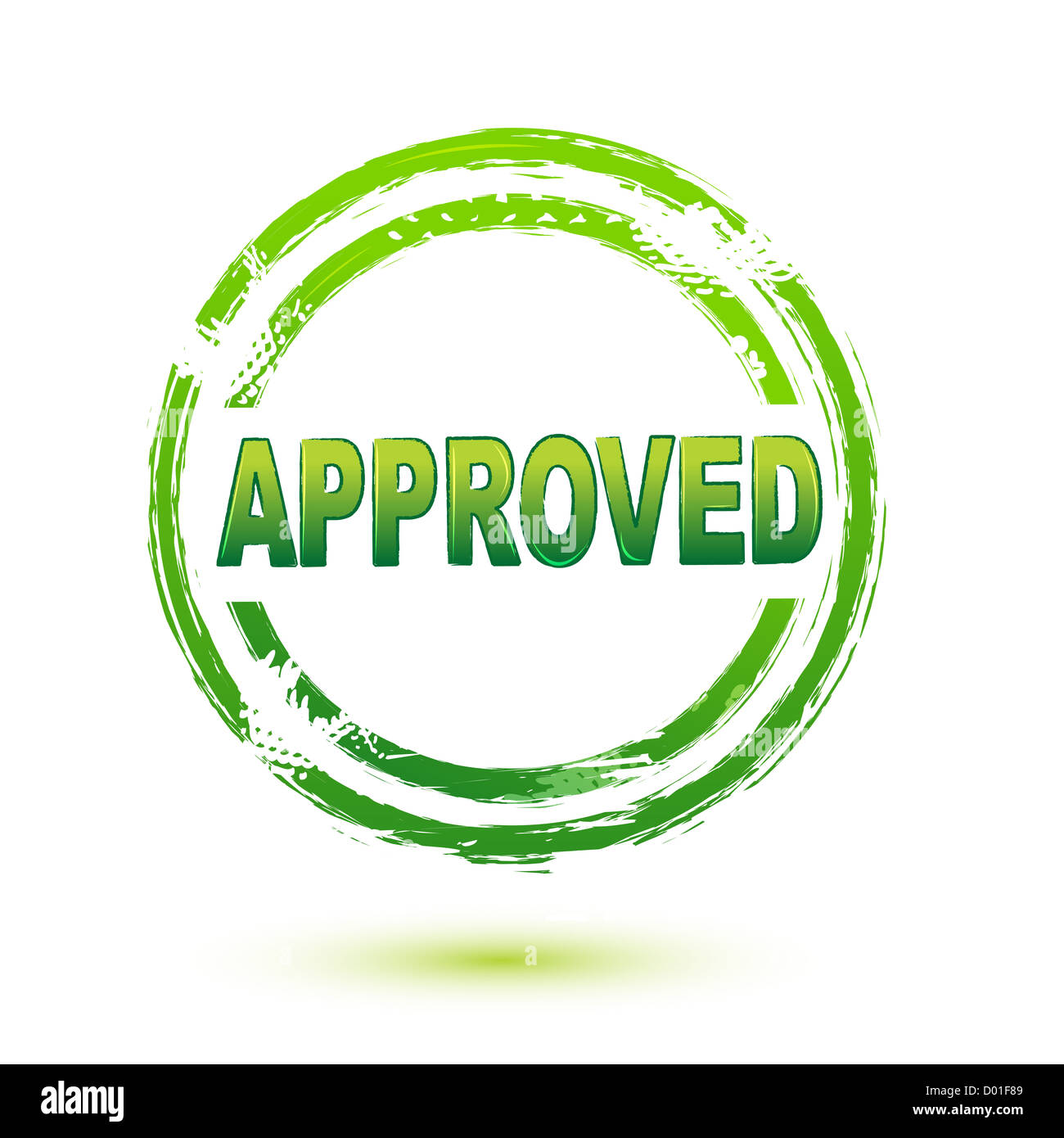 illustration of approved seal on isolated background Stock Photo - Alamy