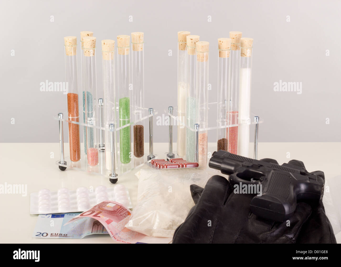 Corruption in a pharmaceutical laboratory Stock Photo - Alamy