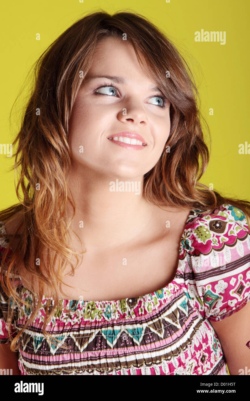 Caucasian beautifull young woman face hi-res stock photography and ...