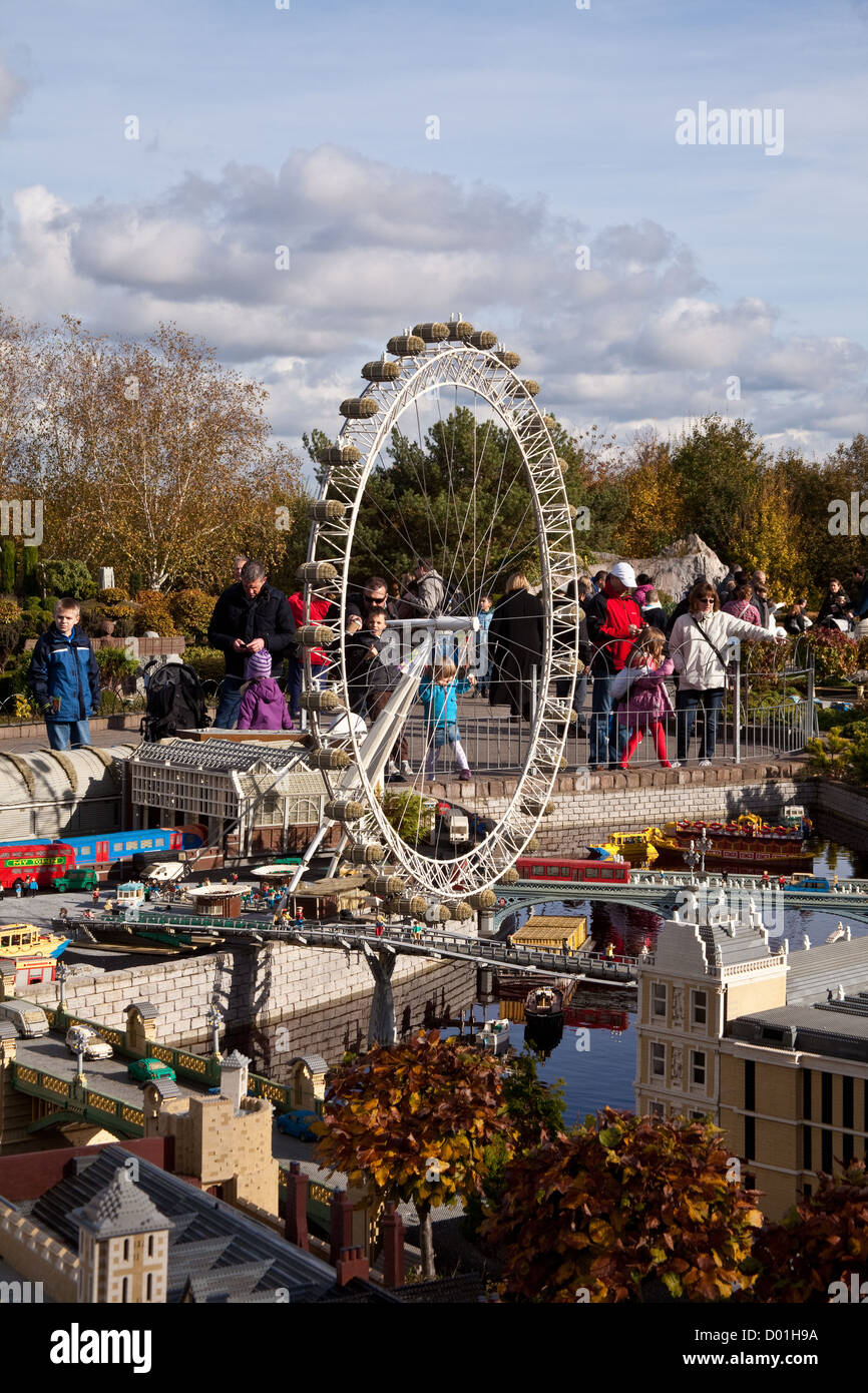 Miniland at Legoland theme park, Windsor, England, United Kingdom Stock ...