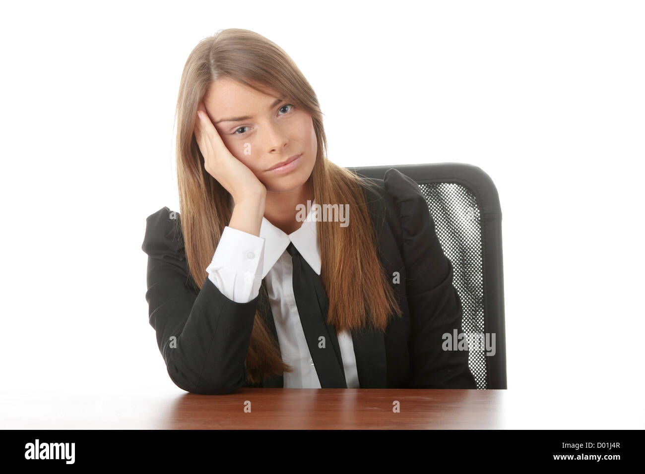 Stressed young woman Stock Photo - Alamy