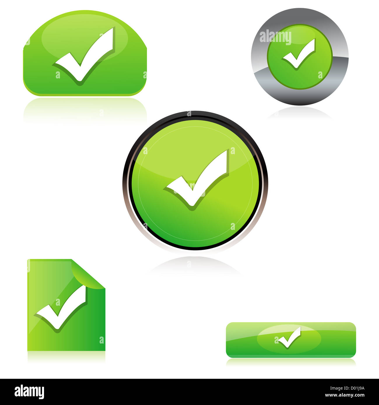 illustration of right button on white background Stock Photo - Alamy