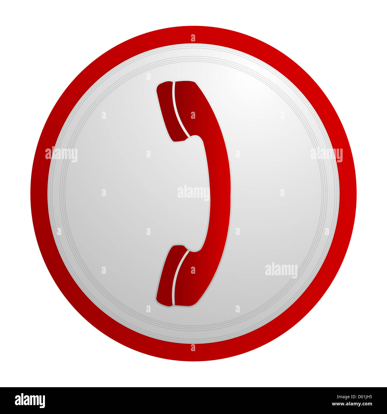illustration of call icon on white background Stock Photo - Alamy