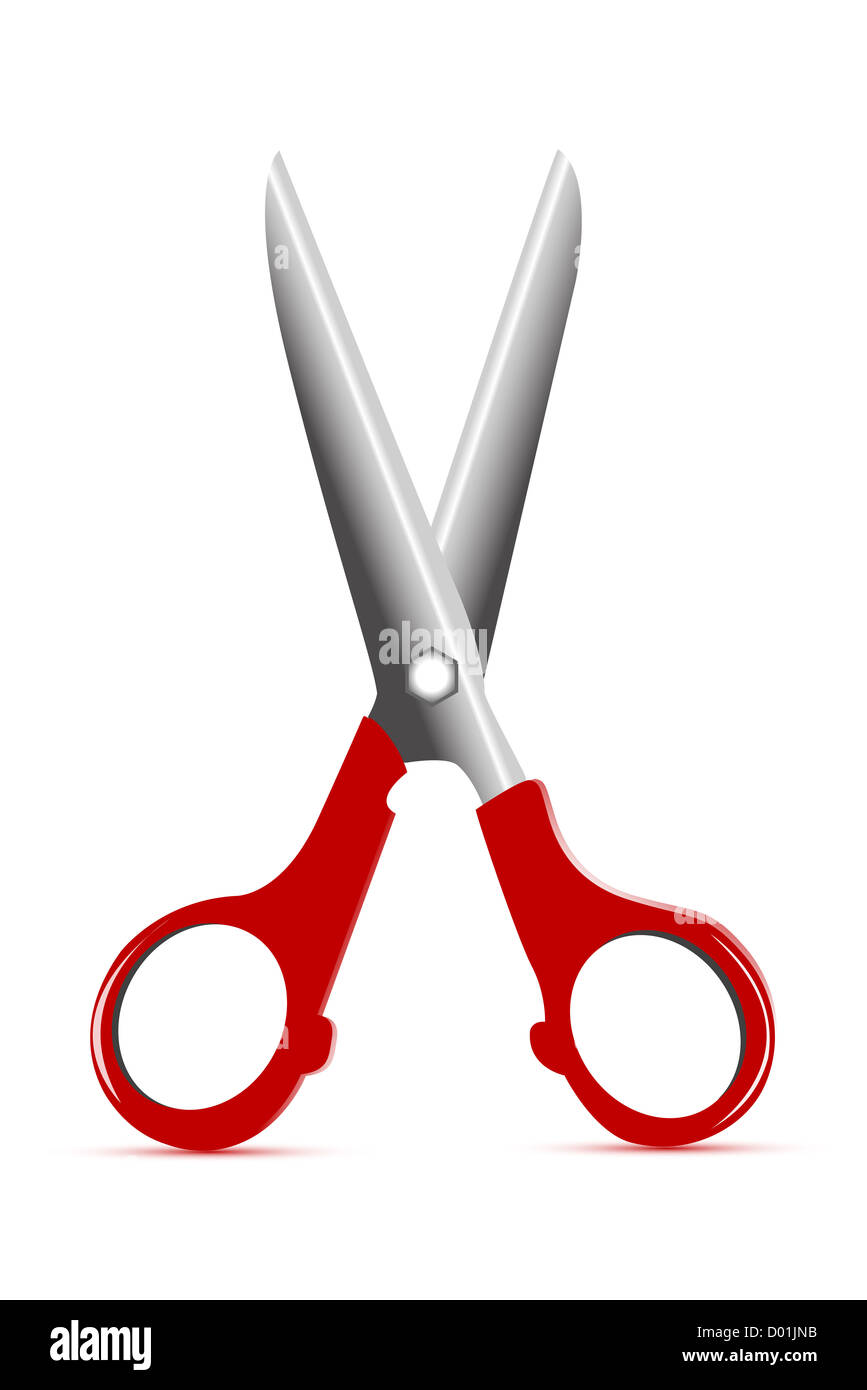 illustration of scissor on isolated background Stock Photo - Alamy