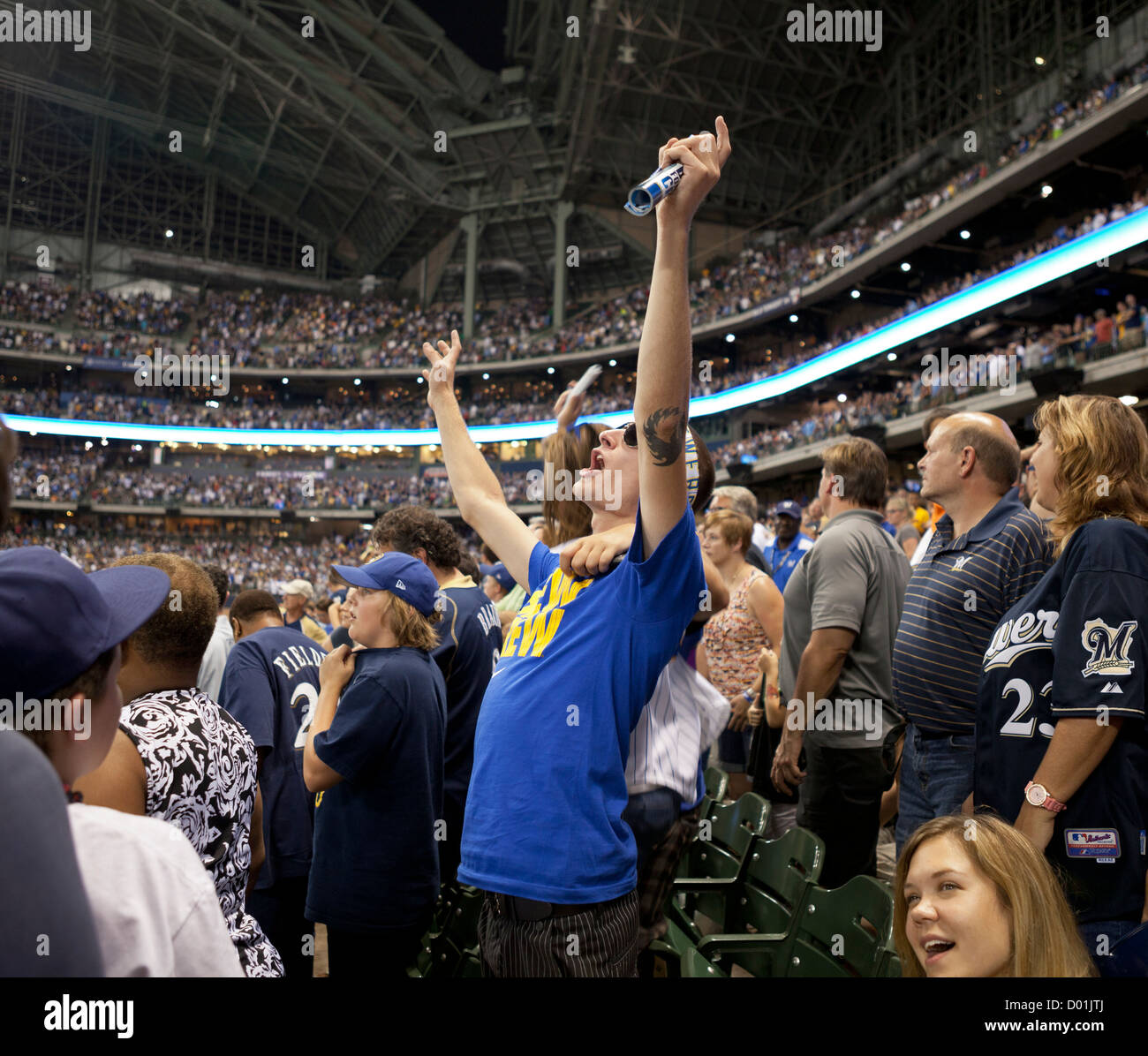 Baseball Stadium Crowd Cheering