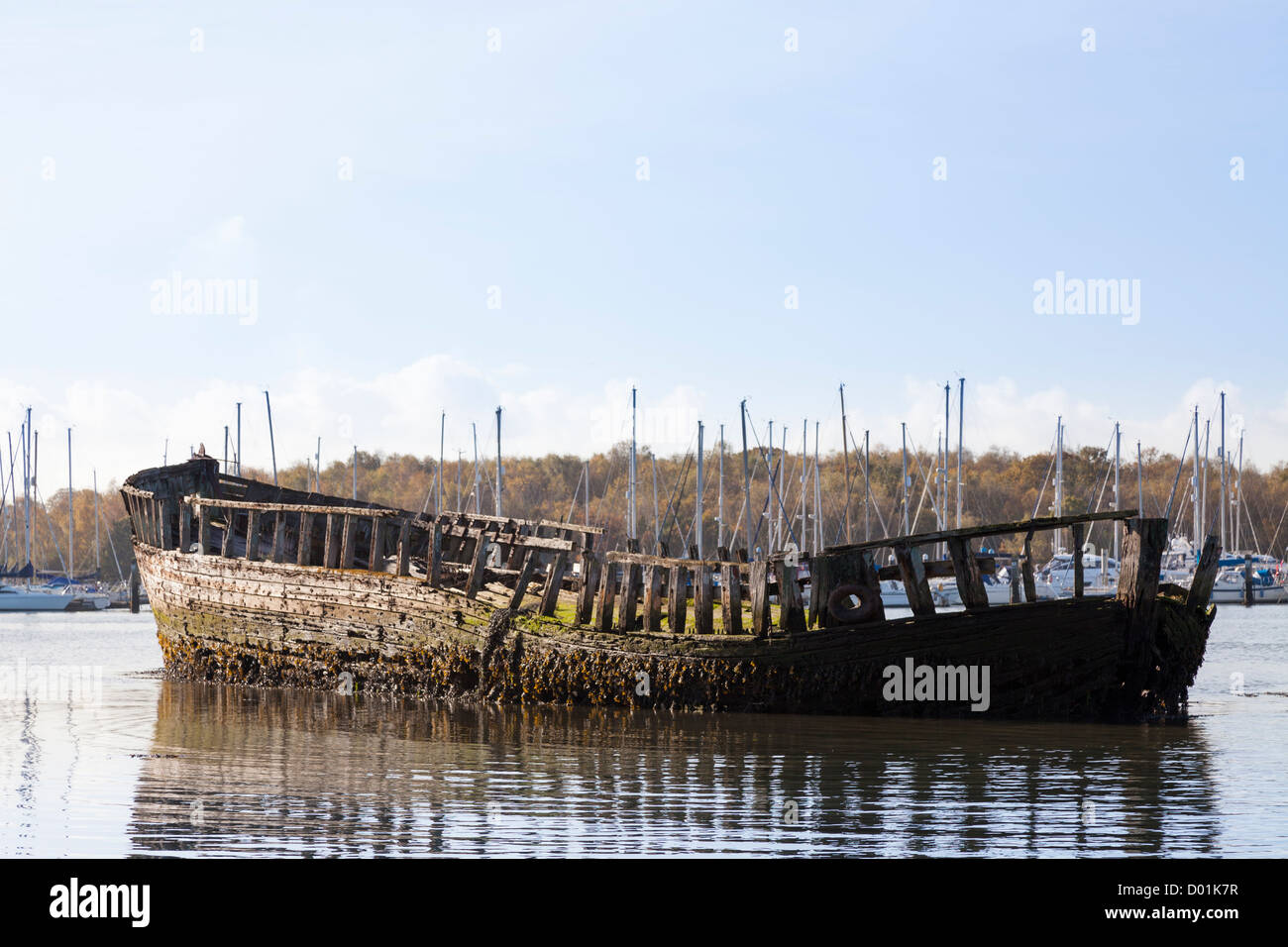 Wooden boat wreck hi-res stock photography and images - Alamy