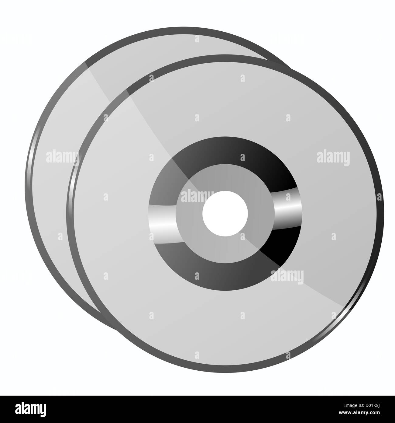 illustration of compact disc on white background Stock Photo - Alamy