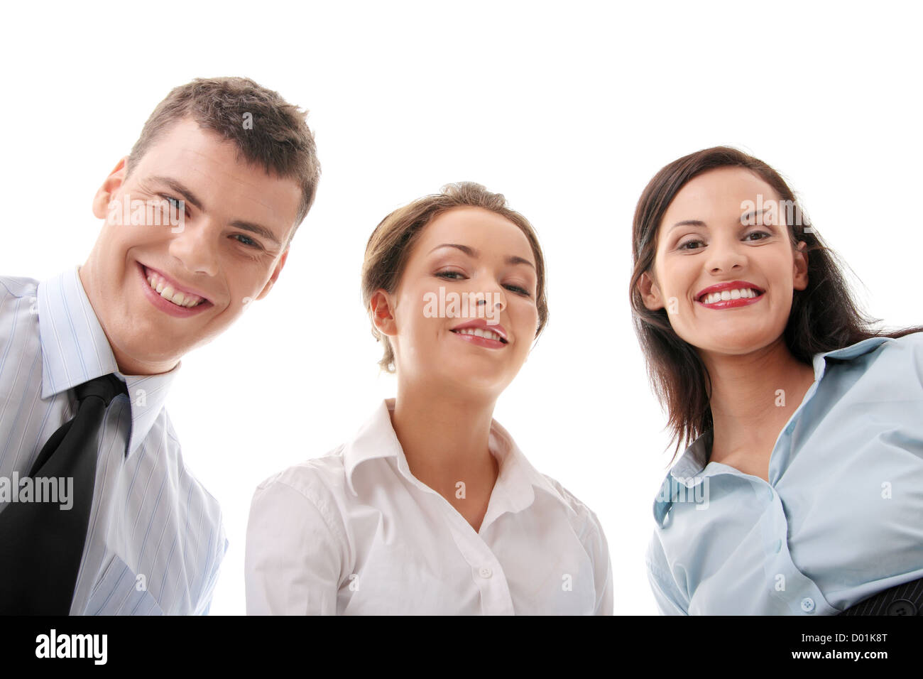 Business team isolated on white background Stock Photo - Alamy