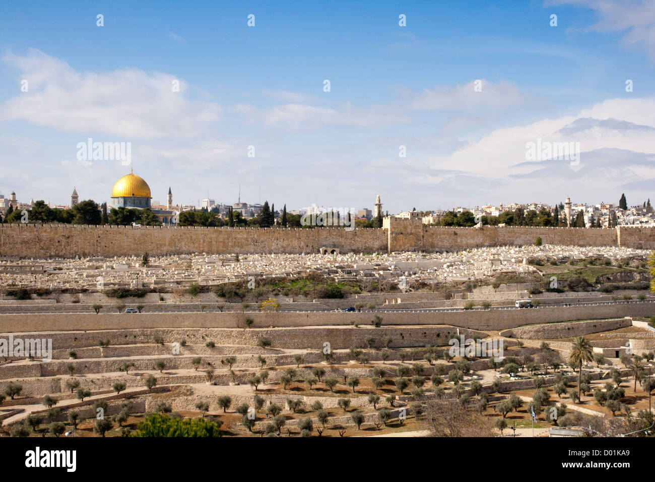 View from the Mount of Olives on Jerusalem Stock Photo - Alamy