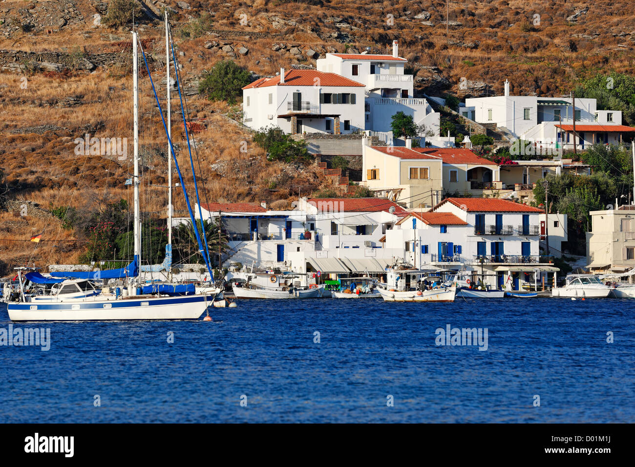 Vourkari is a seaside, traditional village with a picturesque harbor in ...