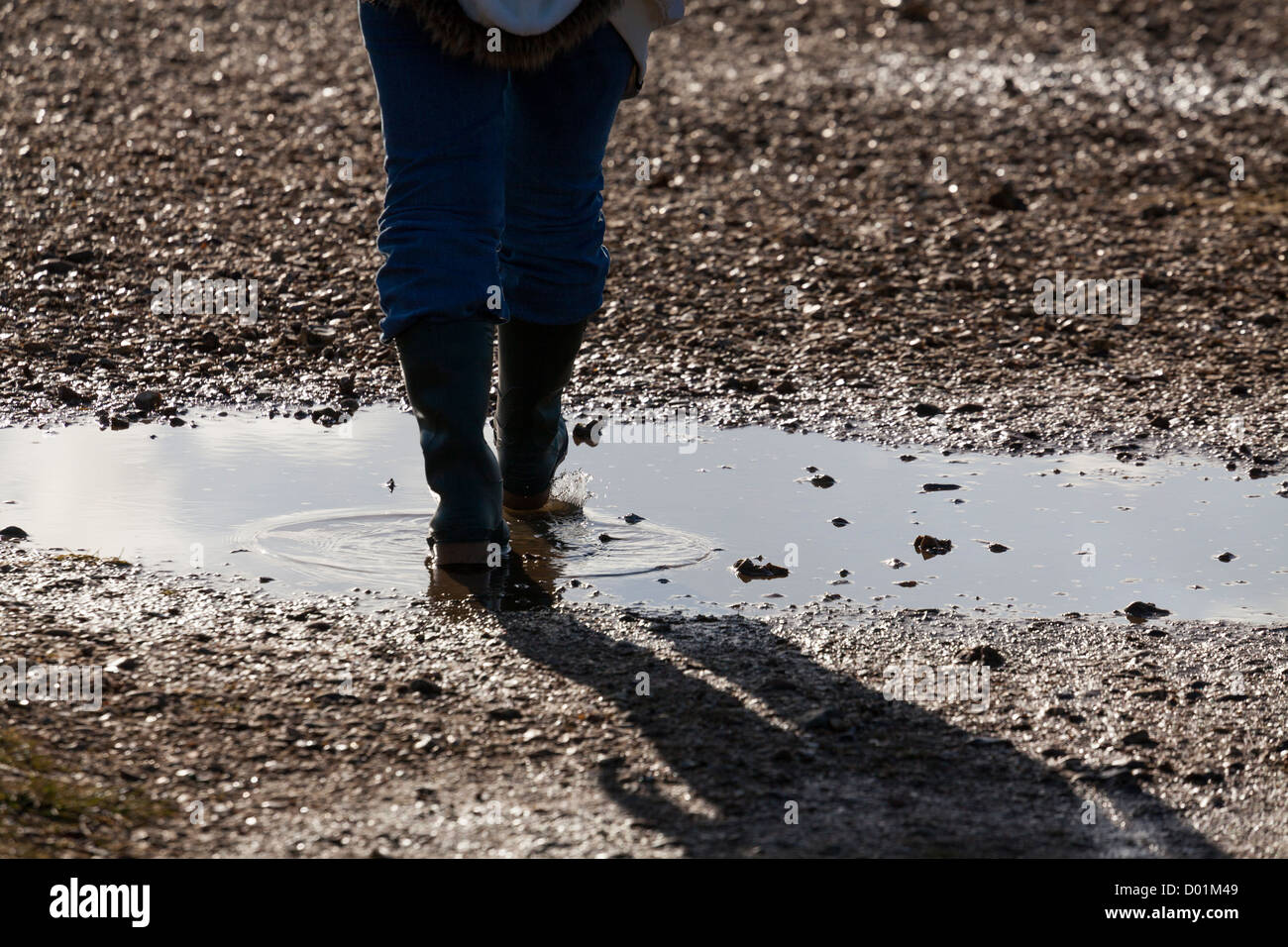Walking Through A Puddle High Resolution Stock Photography and Images ...
