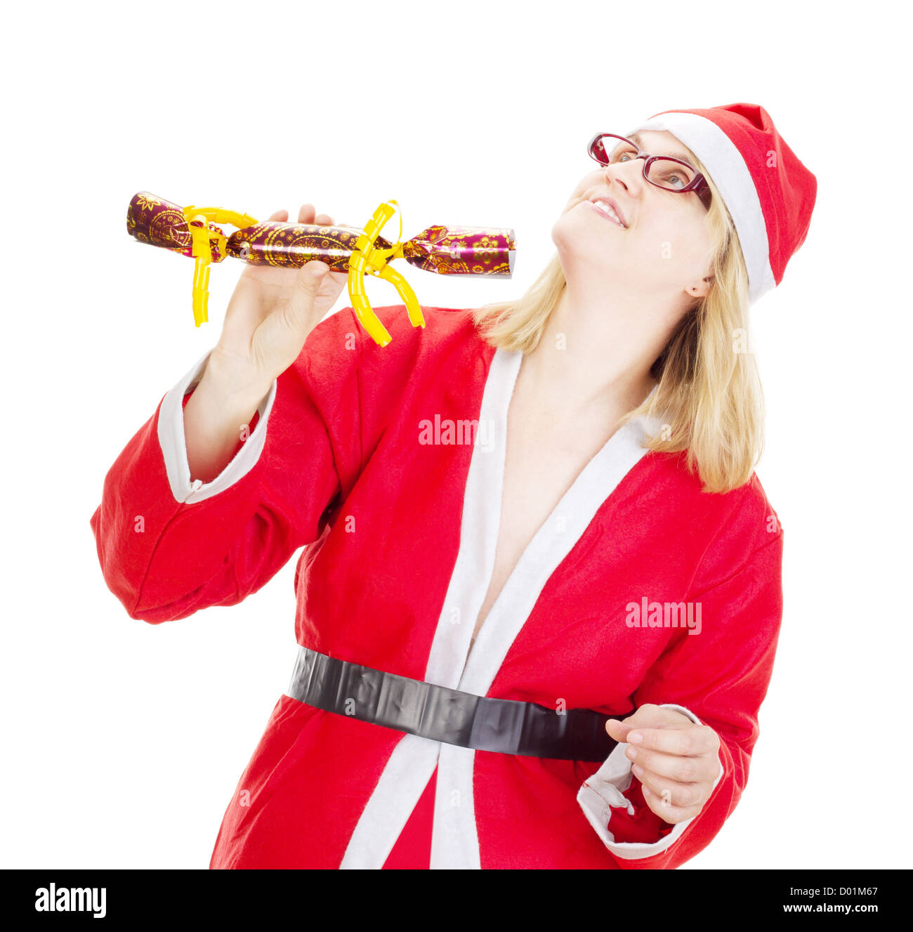 Santa claus throwing gift hi-res stock photography and images - Alamy