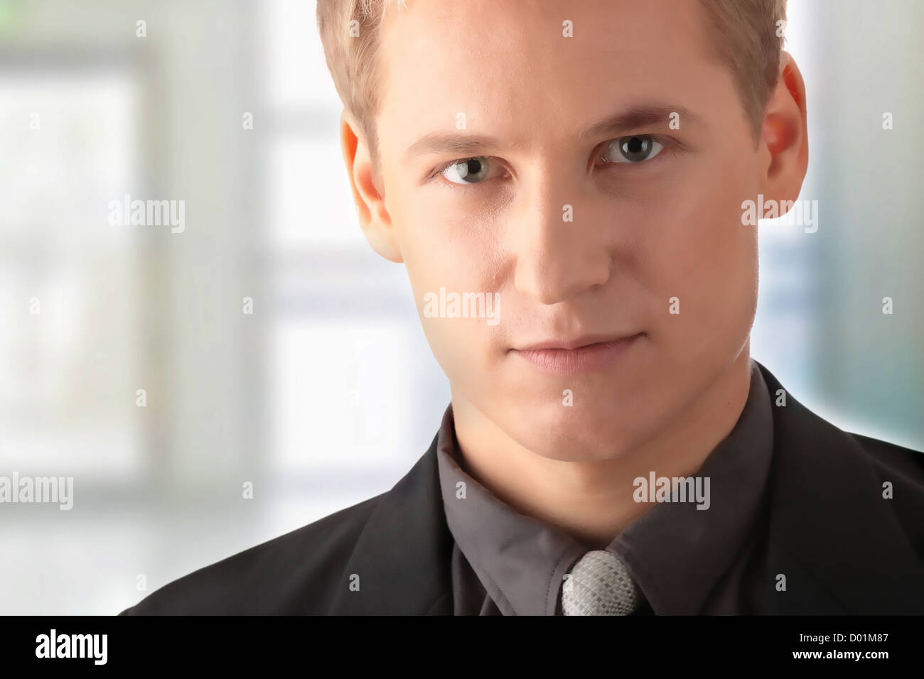 Closeup of a smart handsome business man Stock Photo - Alamy
