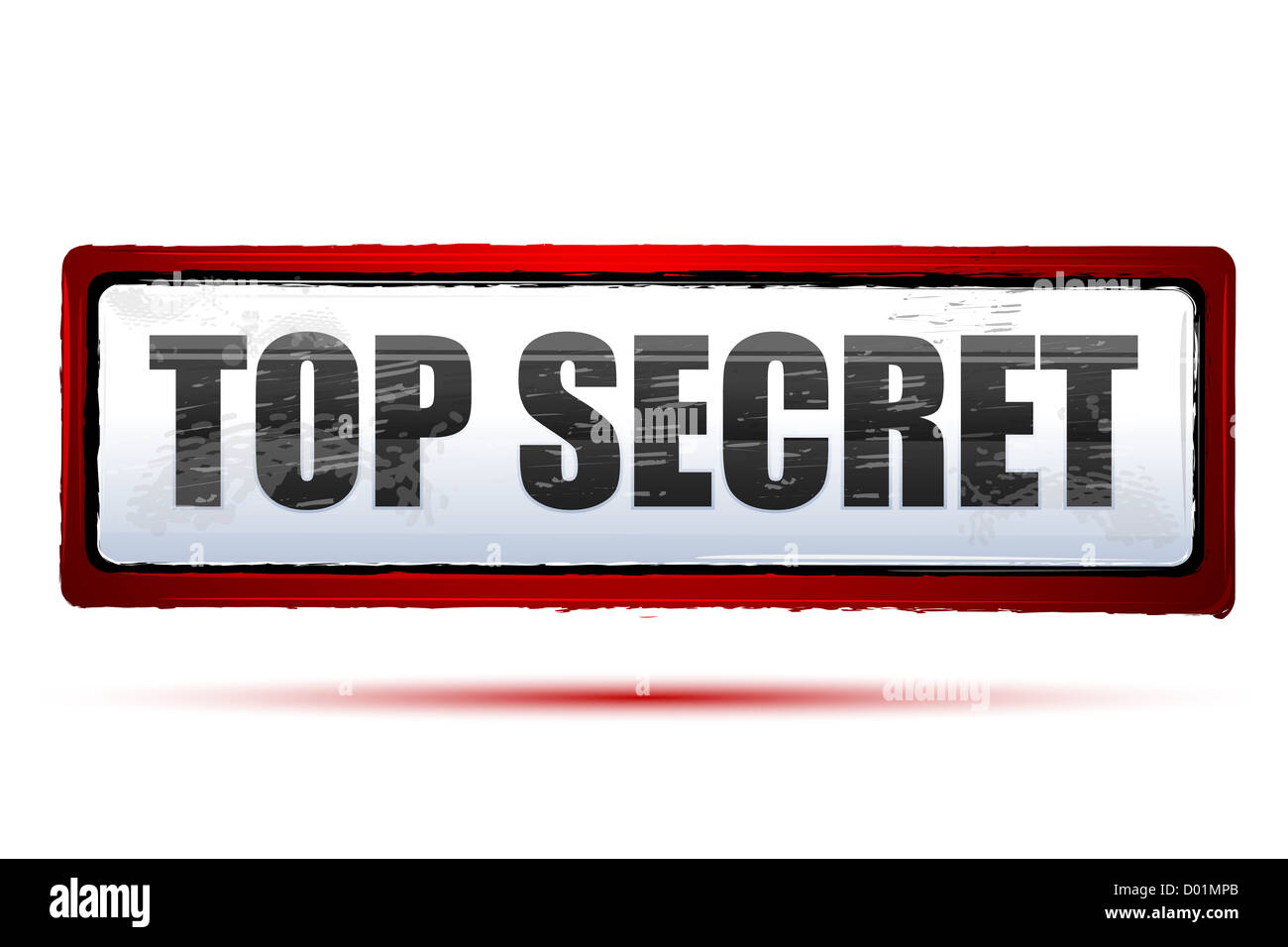 illustration of top secret on isolated background Stock Photo - Alamy
