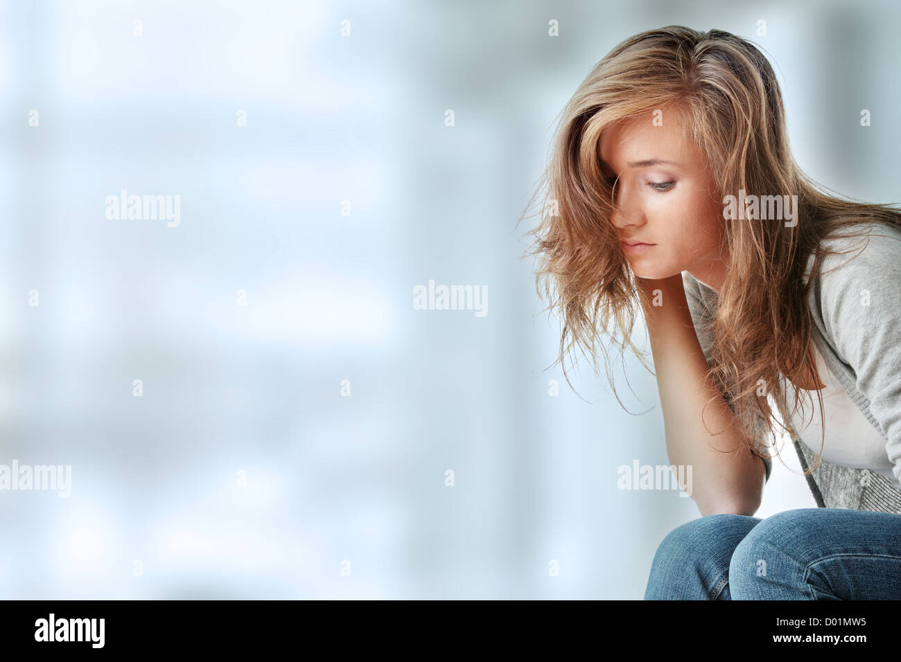 Attractive young woman is disappointed Stock Photo - Alamy