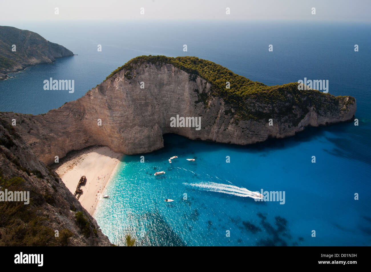 Navagio ,The famous shipwreck beach on the Zakynthos island, Greece ...