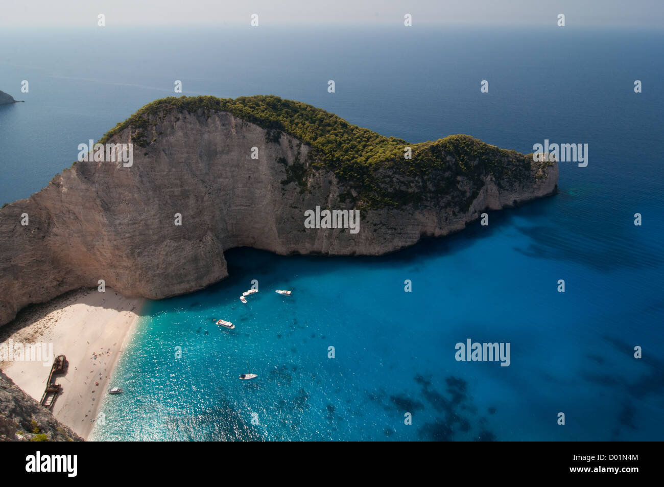Navagio ,The famous shipwreck beach on the Zakynthos island, Greece ...