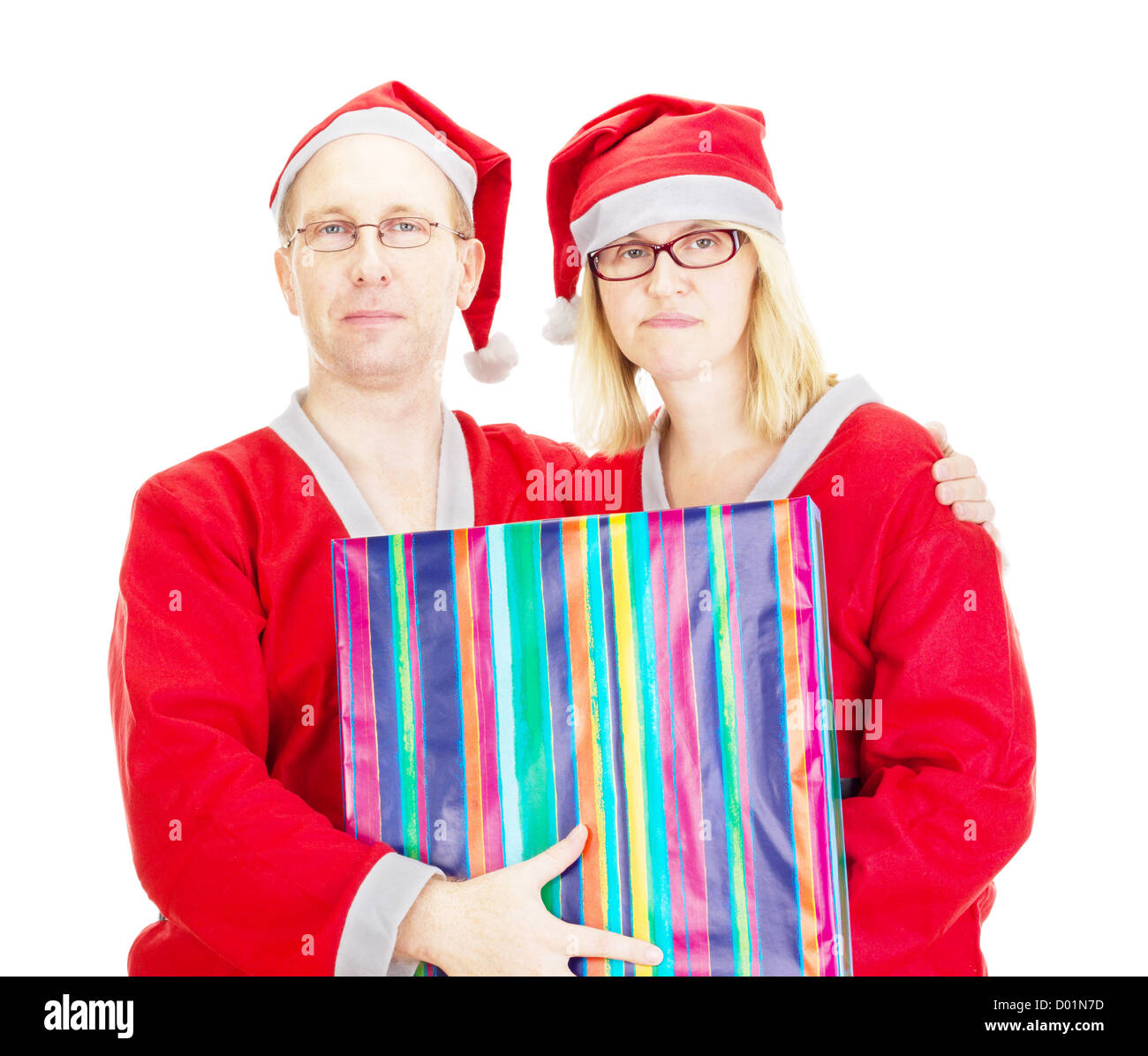 Two santas hi-res stock photography and images - Alamy