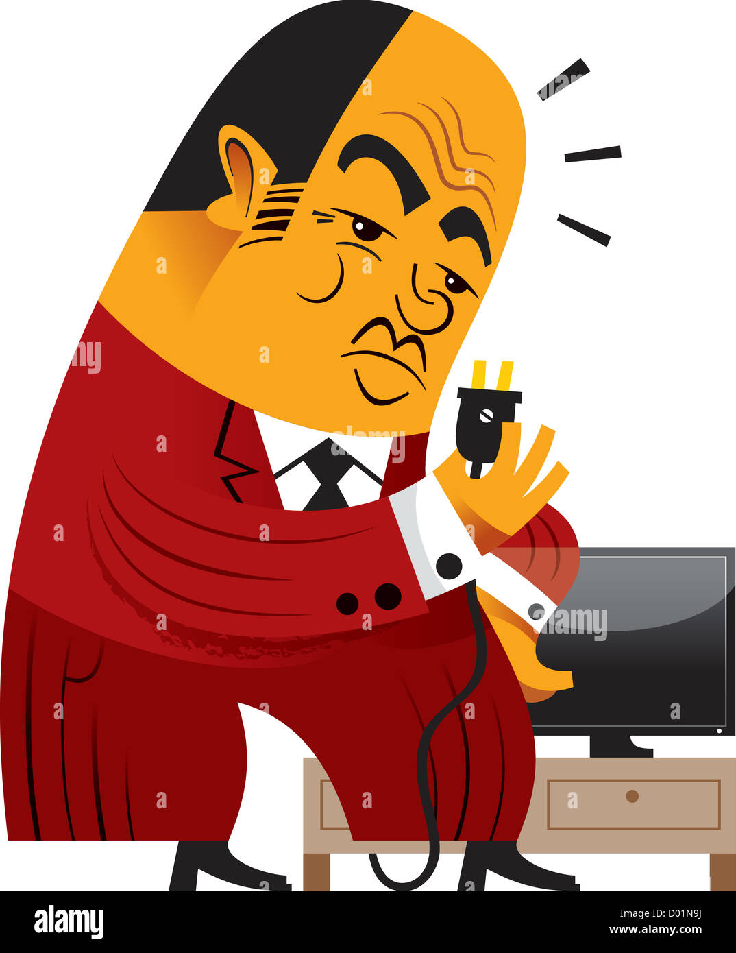 Plug tv hi-res stock photography and images - Alamy