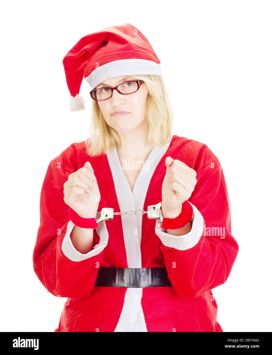 Santa claus handcuffed Stock Photo - Alamy