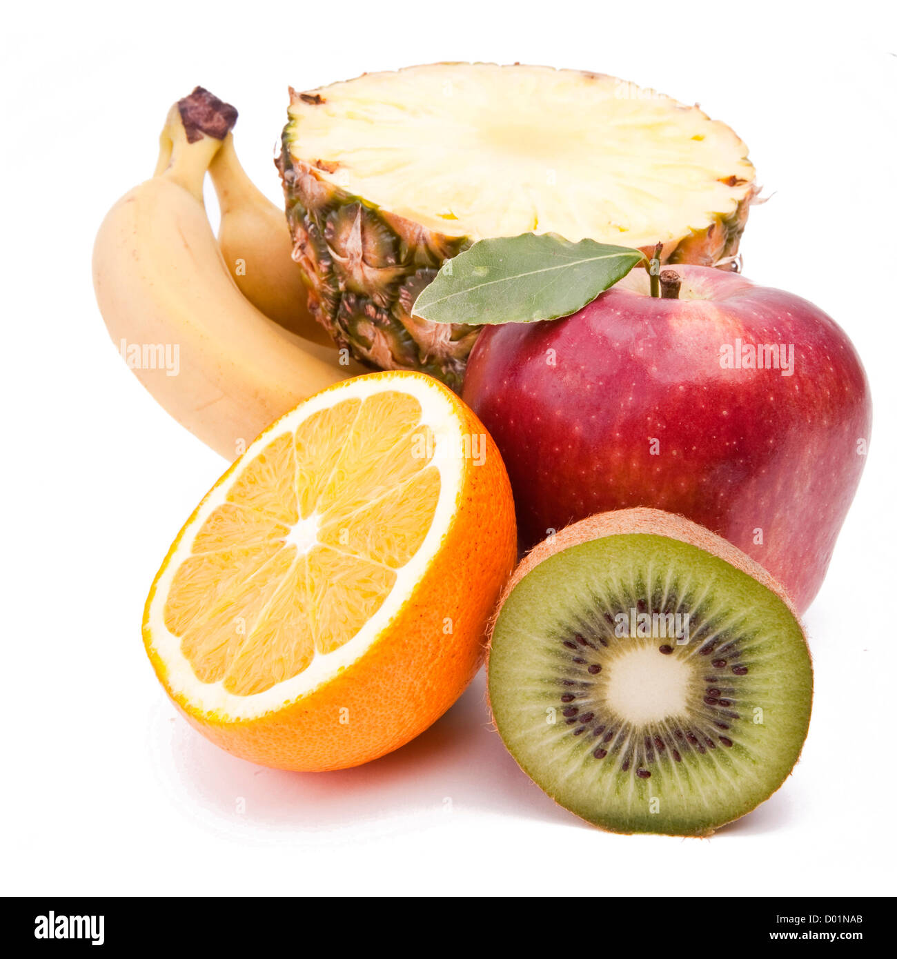 Orange kiwi fruit banana Cut Out Stock Images & Pictures - Alamy