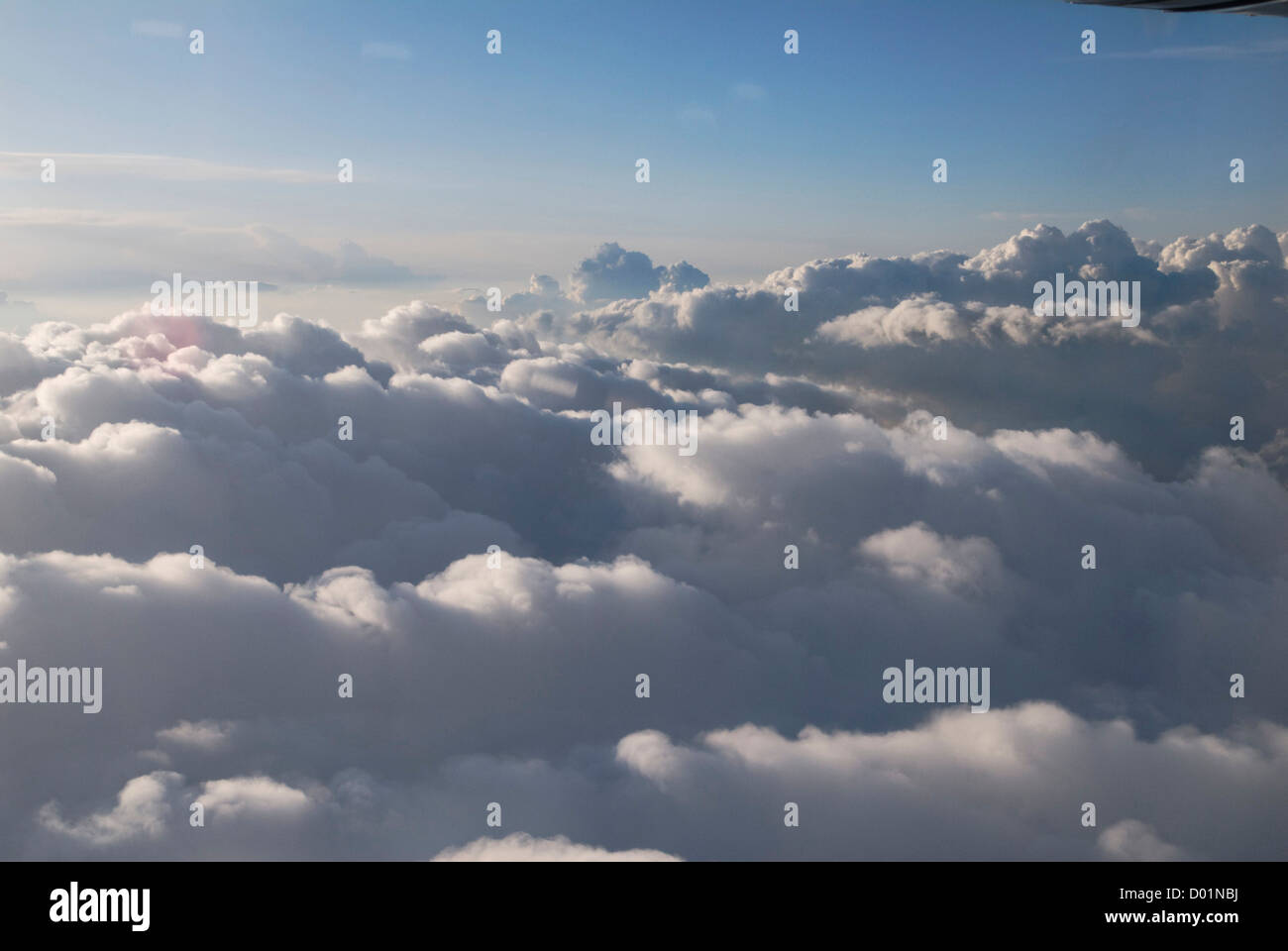 Looking DOWN at clouds from a jet (10MP camera Stock Photo - Alamy