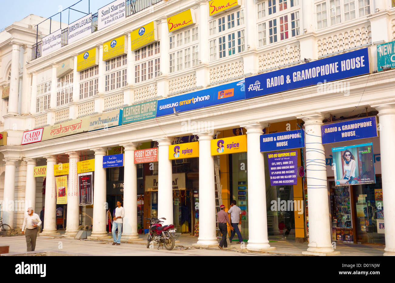 Connaught Place Market Financial Commercial Stock Photos & Connaught ...