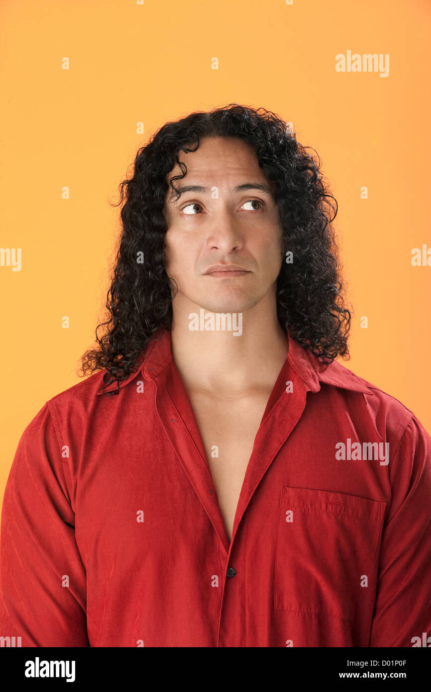 A handsome, muscular Native American man in doubt Stock Photo - Alamy