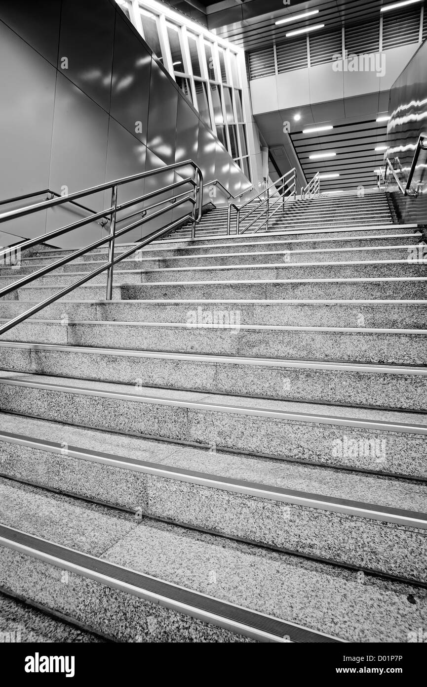 Architecture of stairs in modern building in city Stock Photo - Alamy