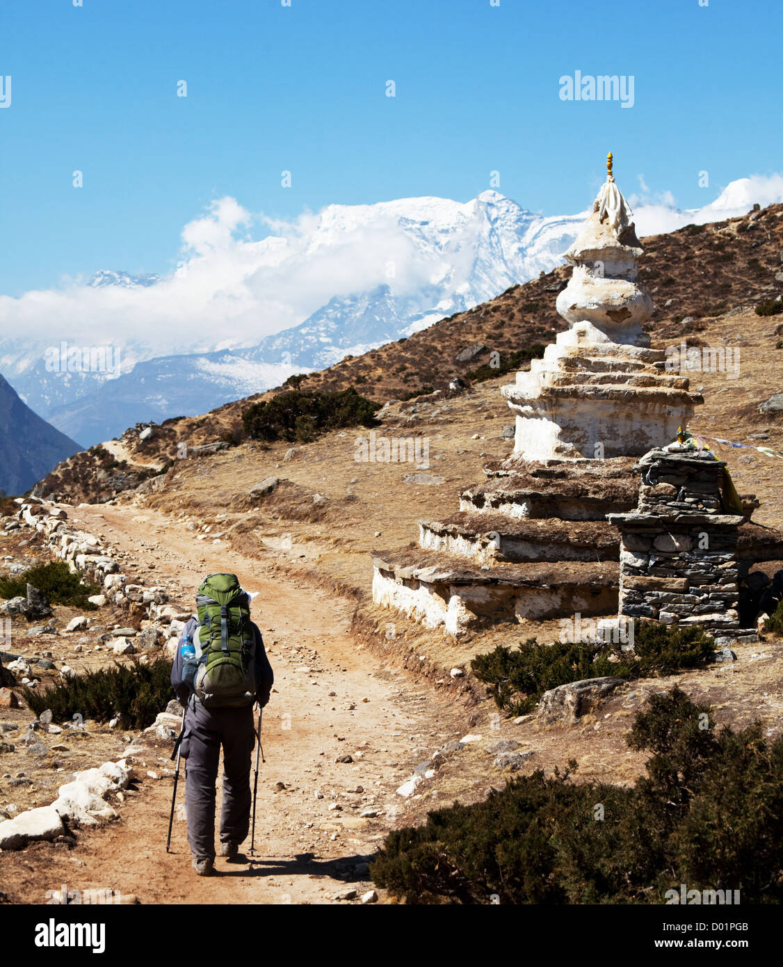 stupa in Himalayan mountains Stock Photo - Alamy