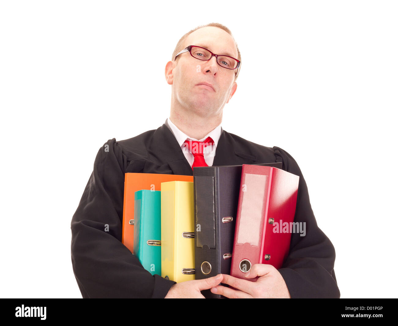 Lawyer with a lot of work Stock Photo - Alamy
