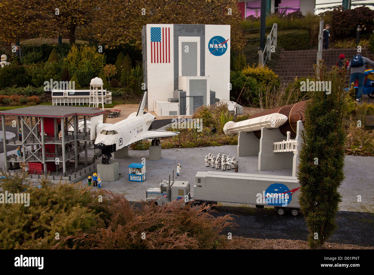 Nasa space models at Legoland theme park, Windsor, England, United ...
