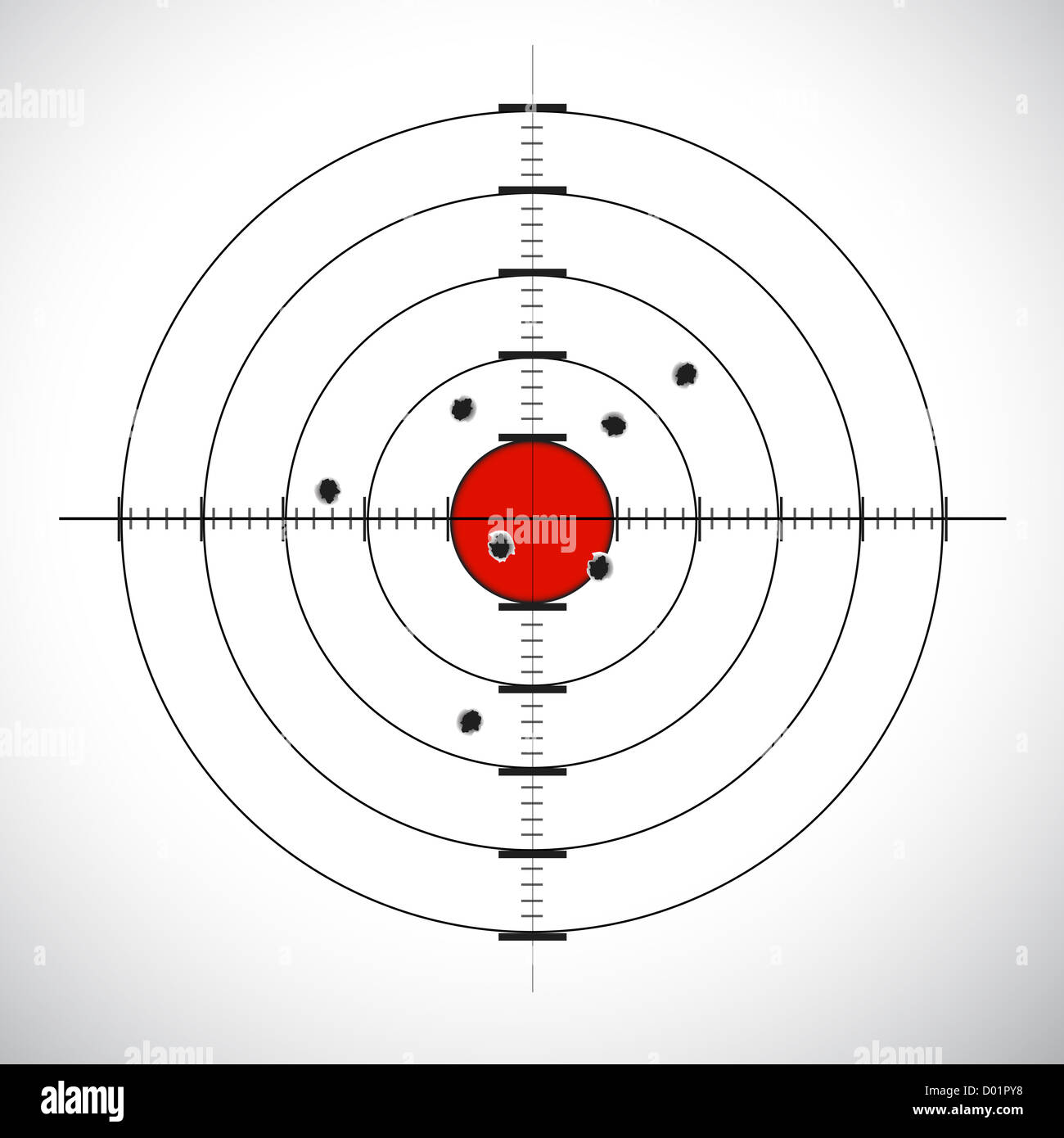 illustration of target board Stock Photo - Alamy