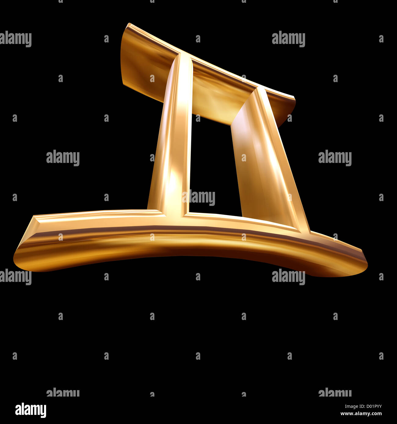 3D Zodiac Sign - Gemini Stock Photo - Alamy