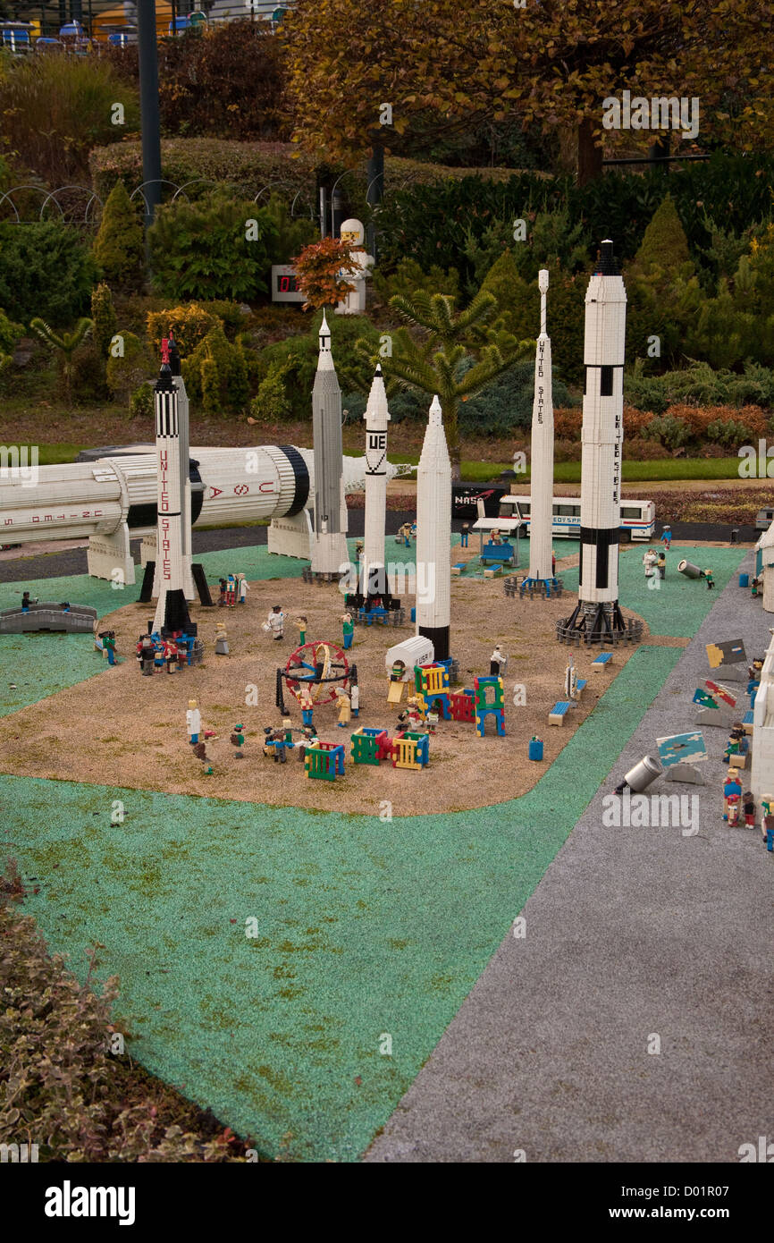 Nasa space models at Legoland theme park, Windsor, England, United ...