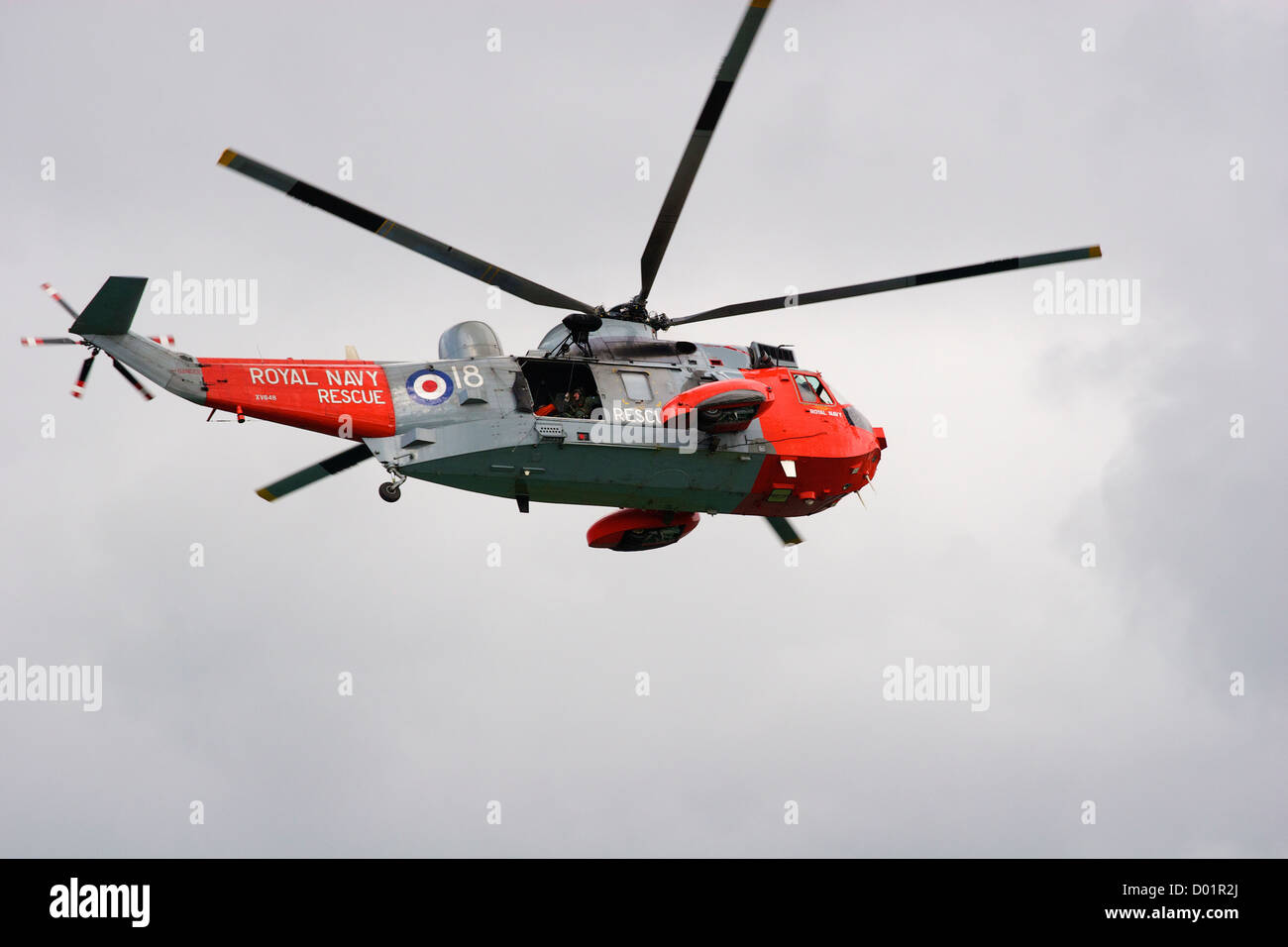 Royal Navy Search And Rescue Helicopter High Resolution Stock ...